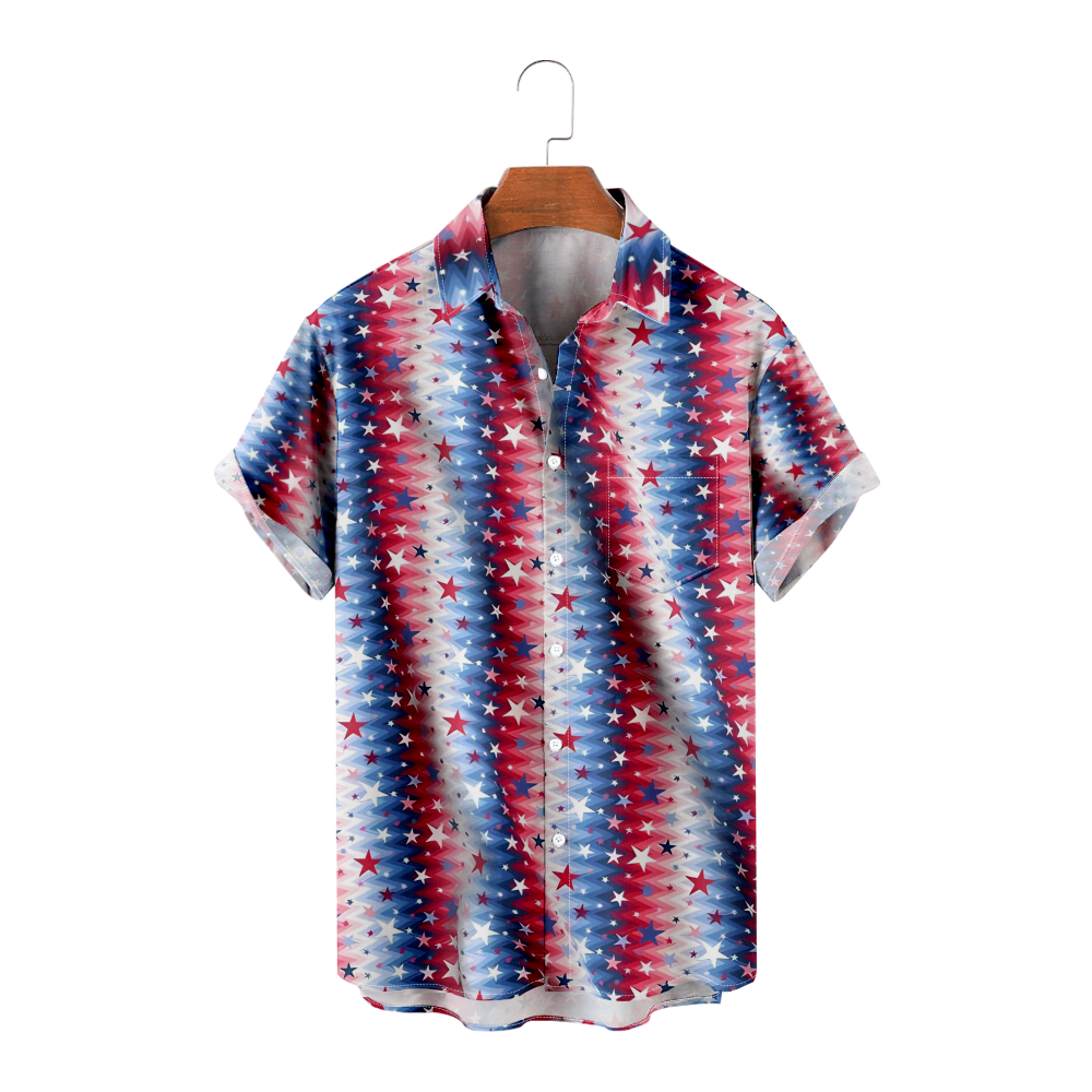 Men's Shirt Hawaiian Style Colorful Art Painted Animation Print Summer ...