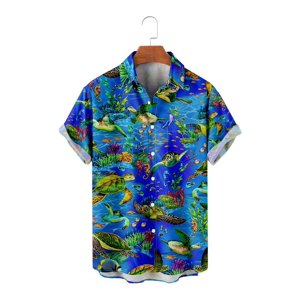Men's Shirt Sea Animal Stylish Soft Art Bowling Shirts for Friends for ...