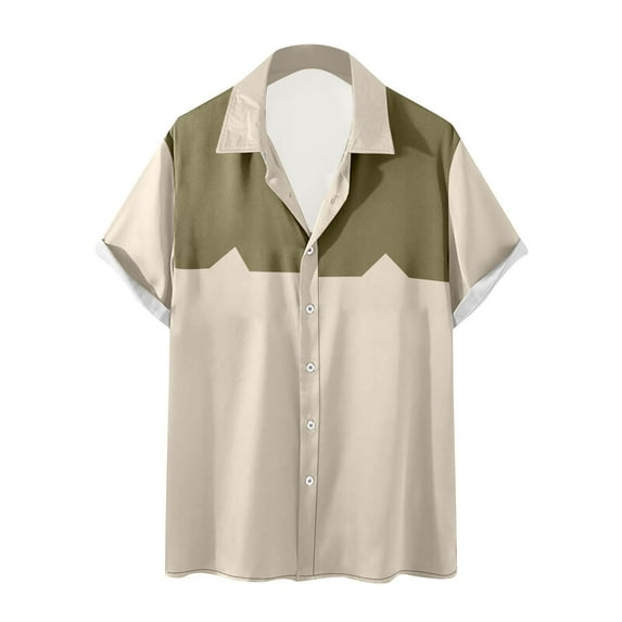Men's Shirt Short Sleeve, Mens Casual Shirts Short Sleeve Button Down ...