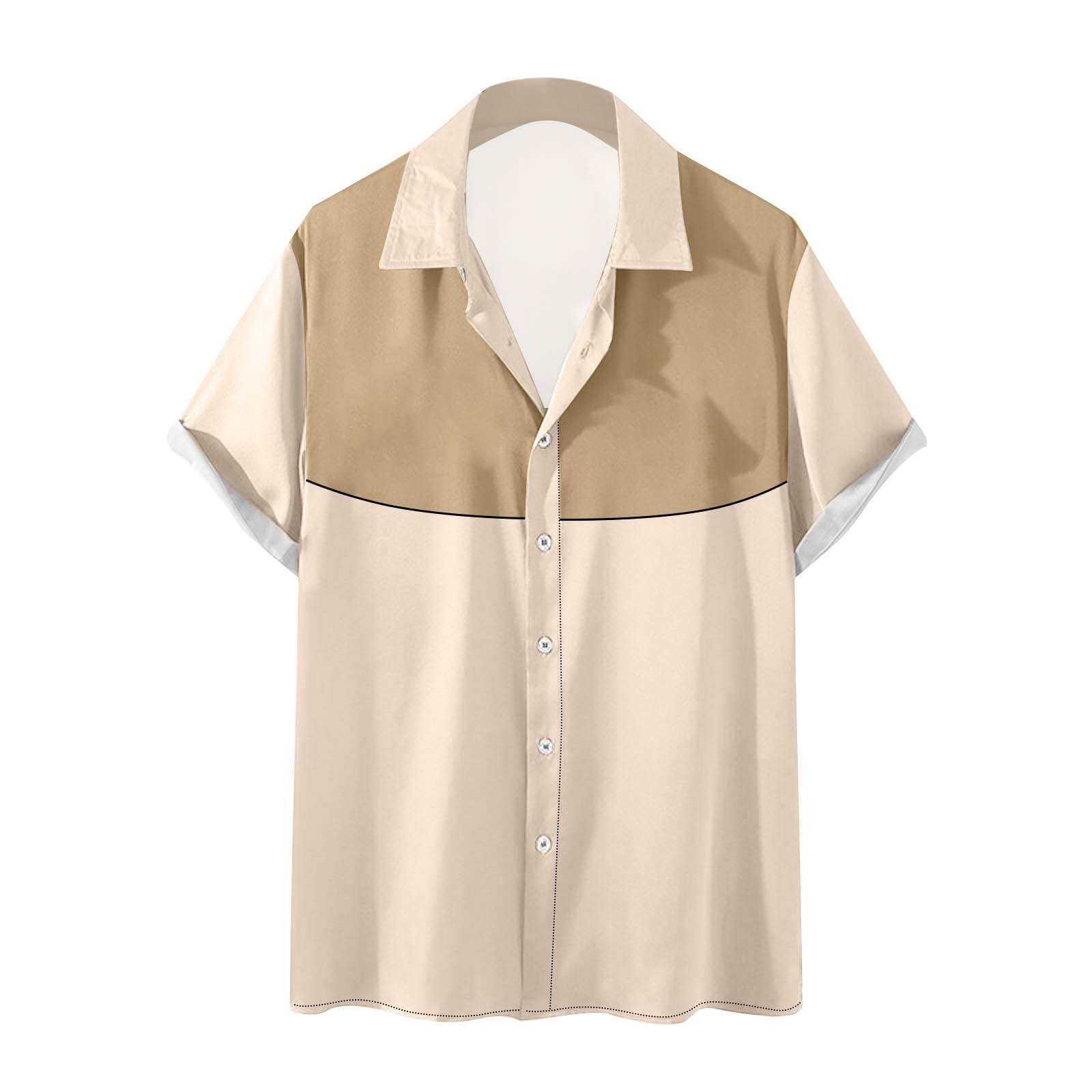 Men's Shirt Short Sleeve, Mens Casual Shirts Short Sleeve Button Down ...