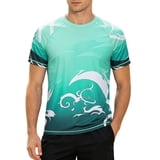 Men's Shirt Short Sleeve Quick Dry Water Beach Sun Protection T Shirts ...
