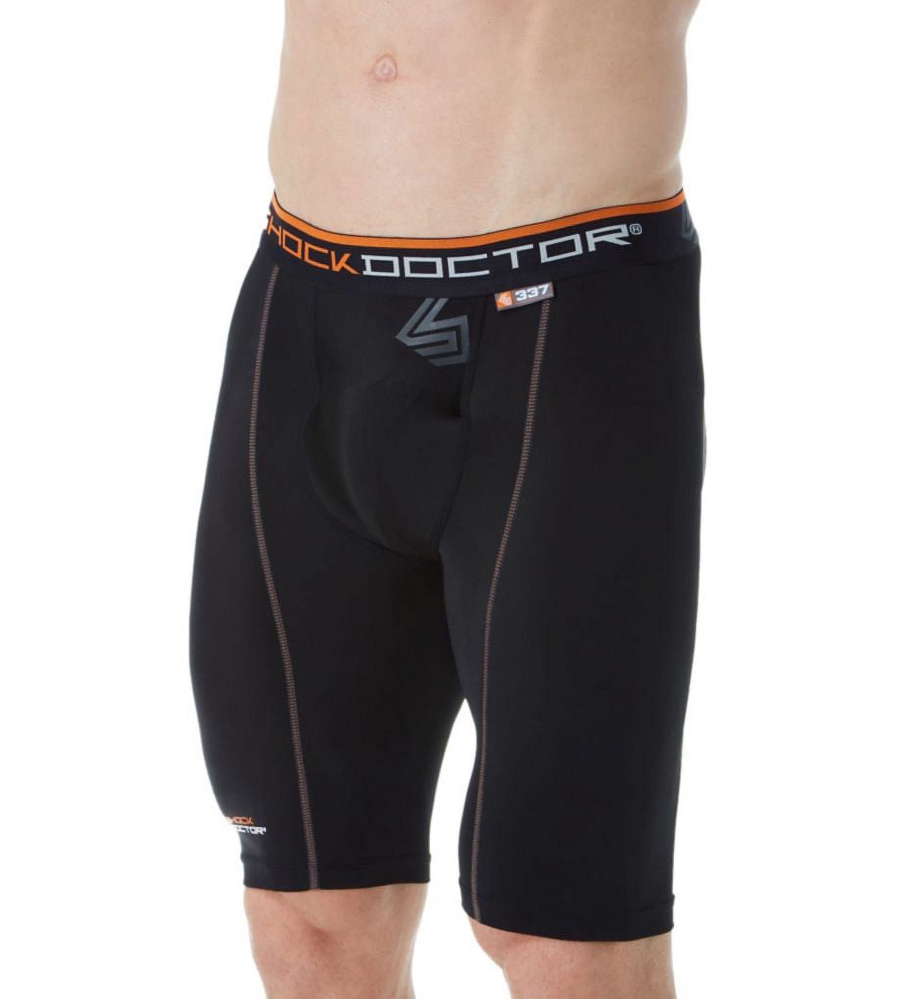 Men's Shock Doctor 337 Ultra Pro Compression Short w/ Ultra Cup (Black ...