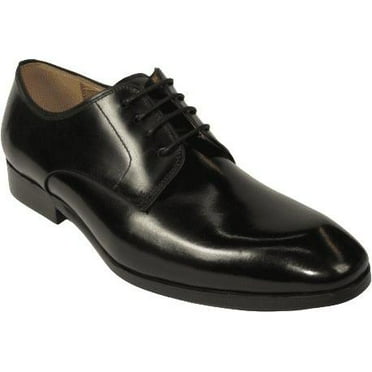 Men's Belvedere Nino Shoes Black Ostrich Eel leg Genuine Leather Lace ...