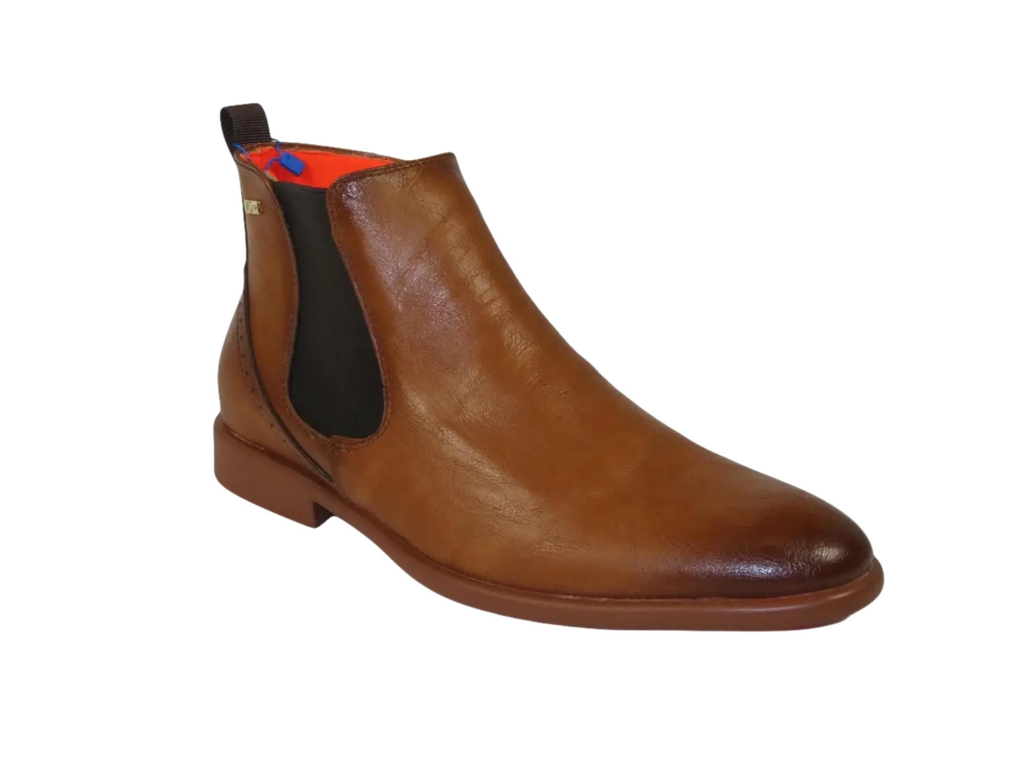Men's Shoes The Victorian L TAYNO Leather Chelsea Boot Cognac - Walmart.com