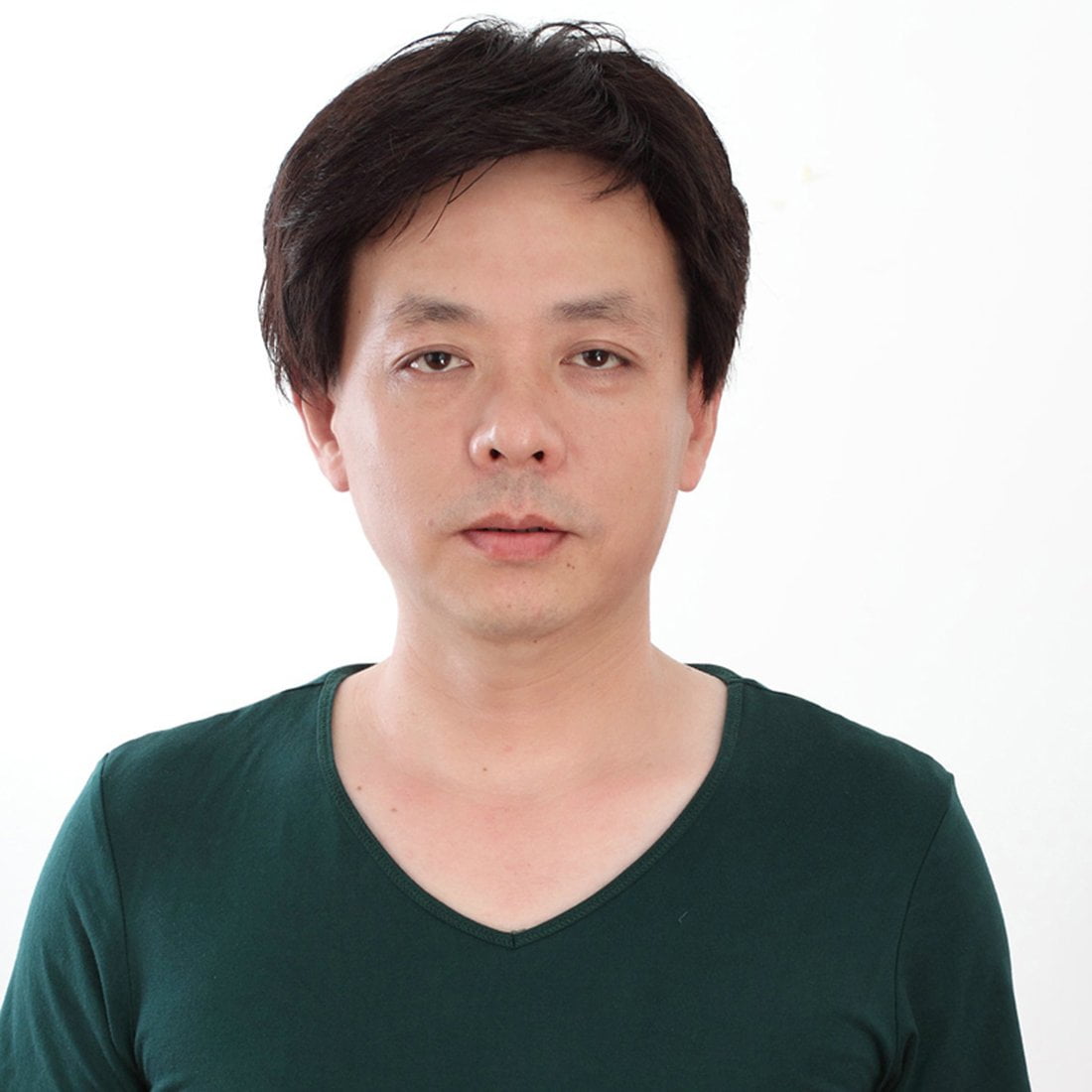 Men's Short Natural Black Hair Wig Father Mature Daily Use Synthetic ...