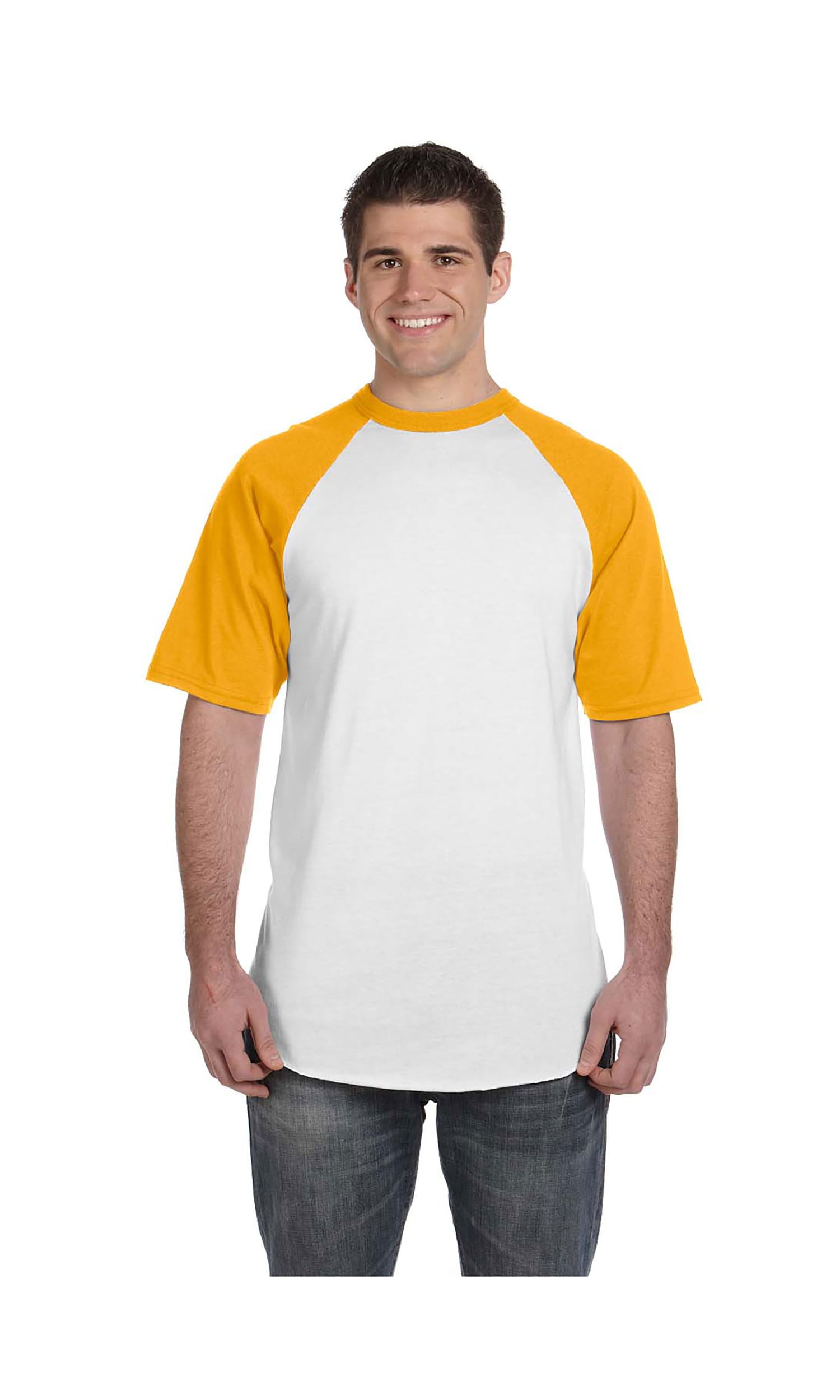 Men's Short Sleeve Baseball T-Shirt, Style 423 - Walmart.com