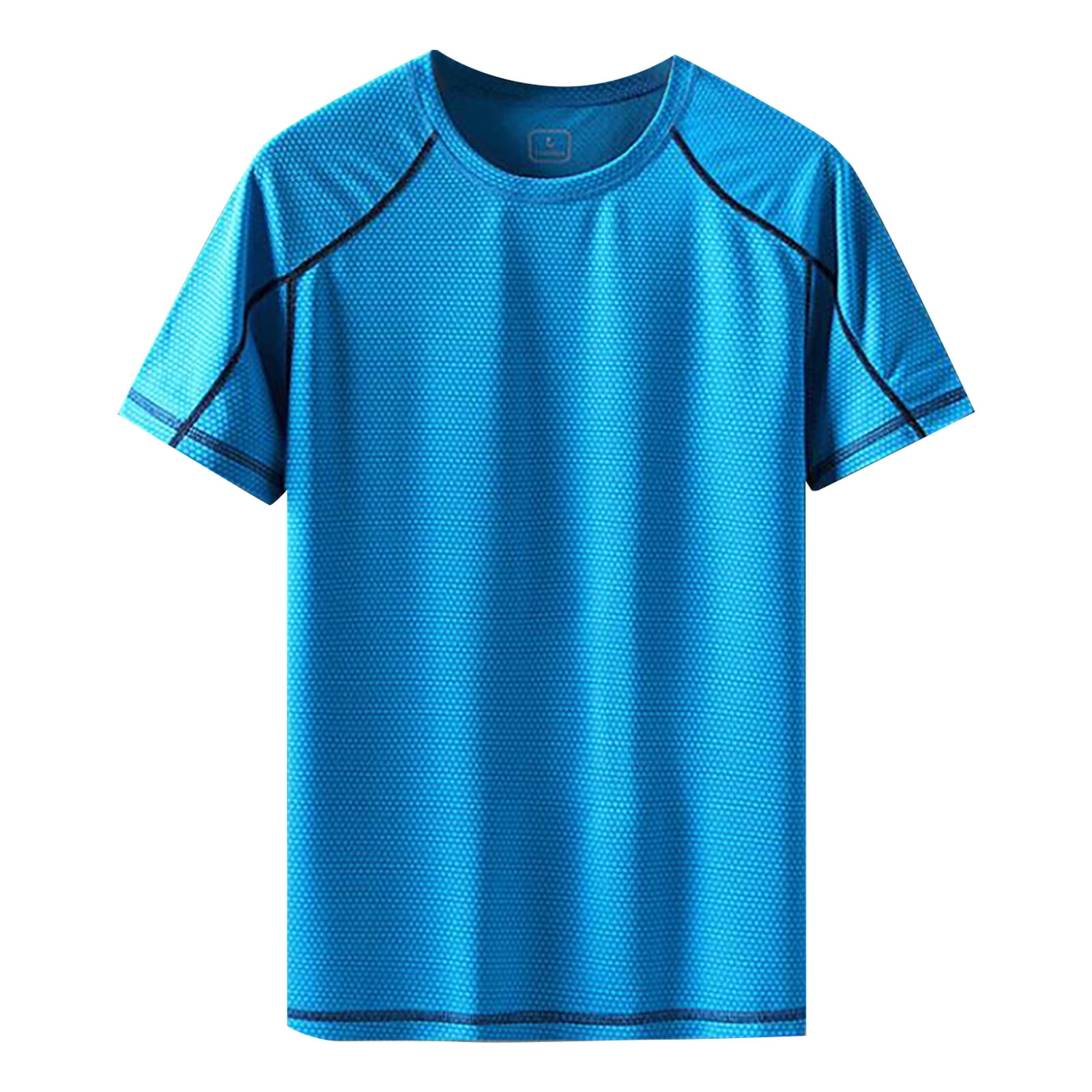 Menâ s Short Sleeve Dry Fit Active Crew Neck T Shirt - Athletic Running ...