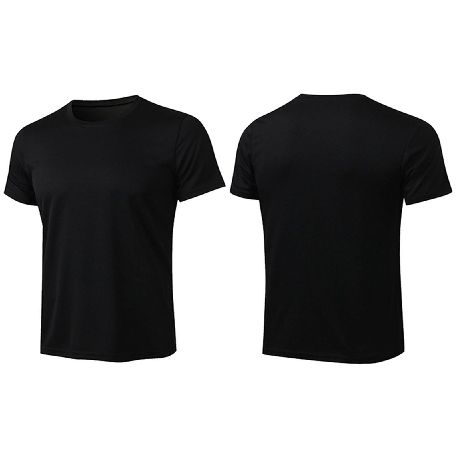 Menâ s Short Sleeve Dry Fit Active Crew Neck T Shirt - Athletic Running ...