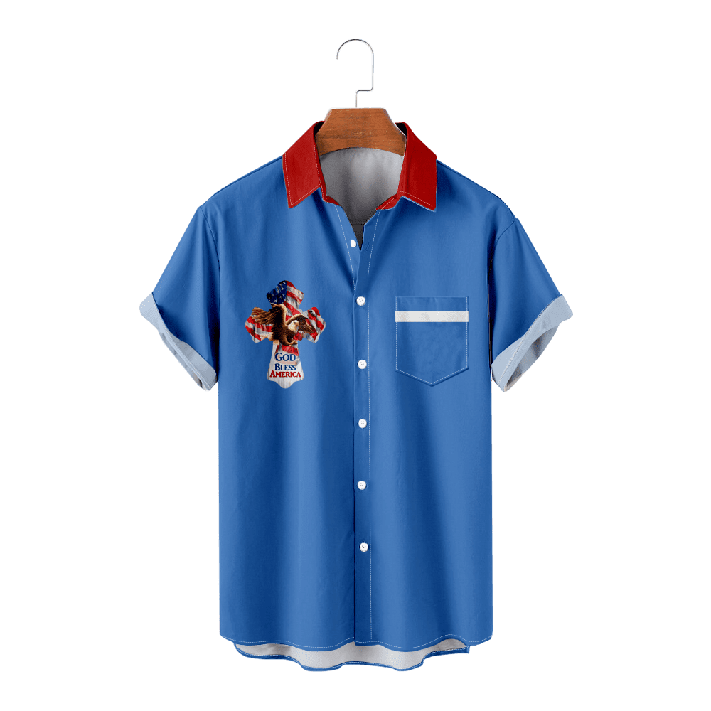 Men's Short Sleeve Hawaiian Style Likable Soft Animation Paint Graphic ...