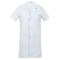 Men's Multi-Pocket Long Lab Coat Medical Uniform - Walmart.com