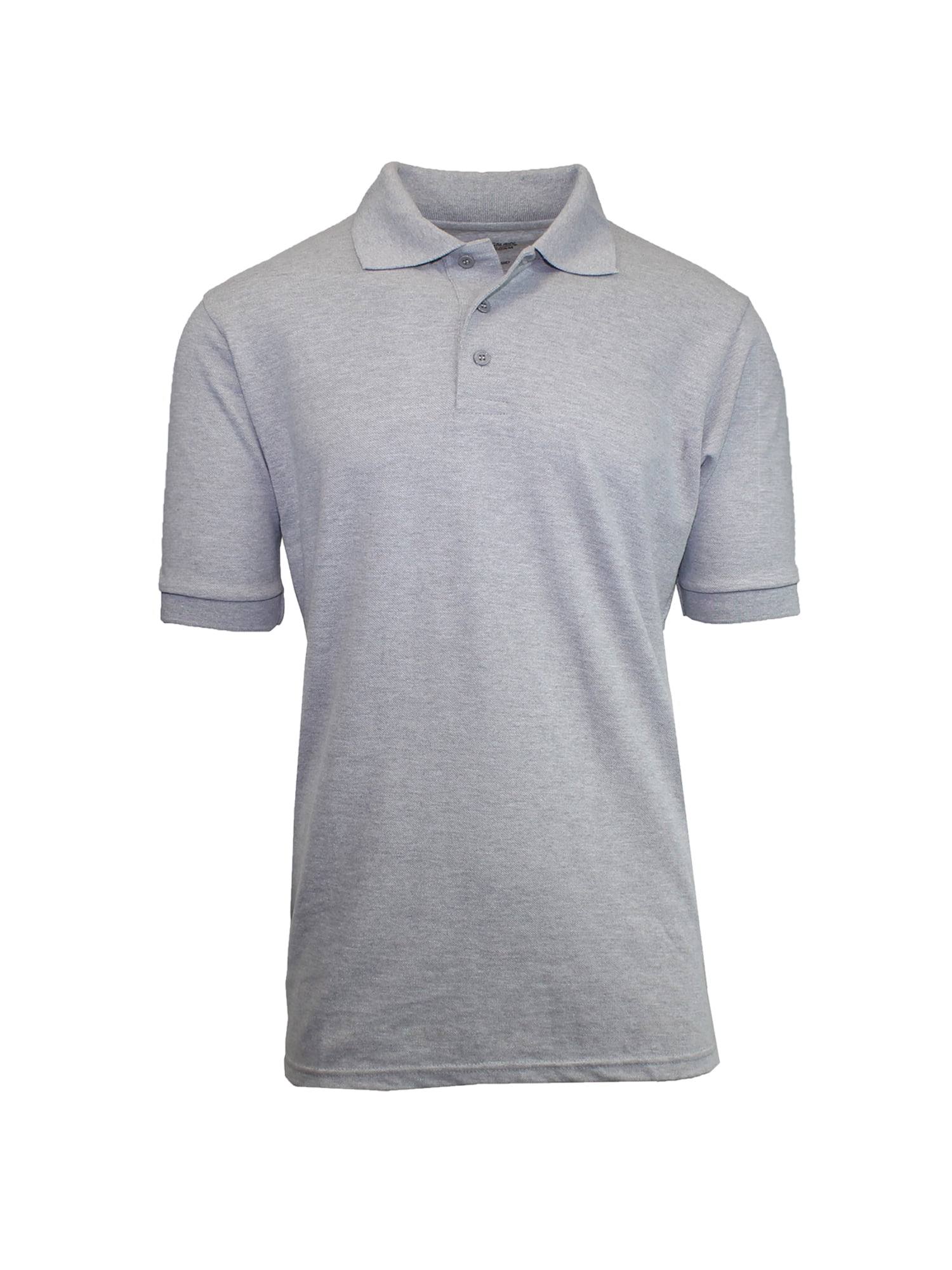 Men's Short Sleeve Pique Polo Shirts, Semi Fitted Design with Three ...