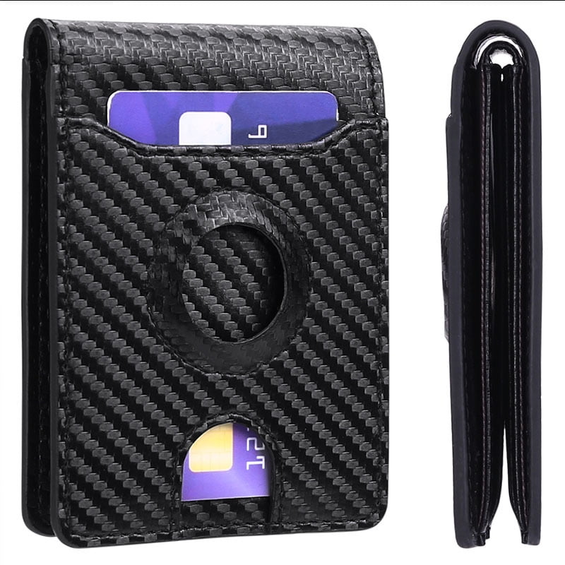 Men's Short Wallet Airtag Tracker Card Holder Rfid Ultra-Thin Card ...