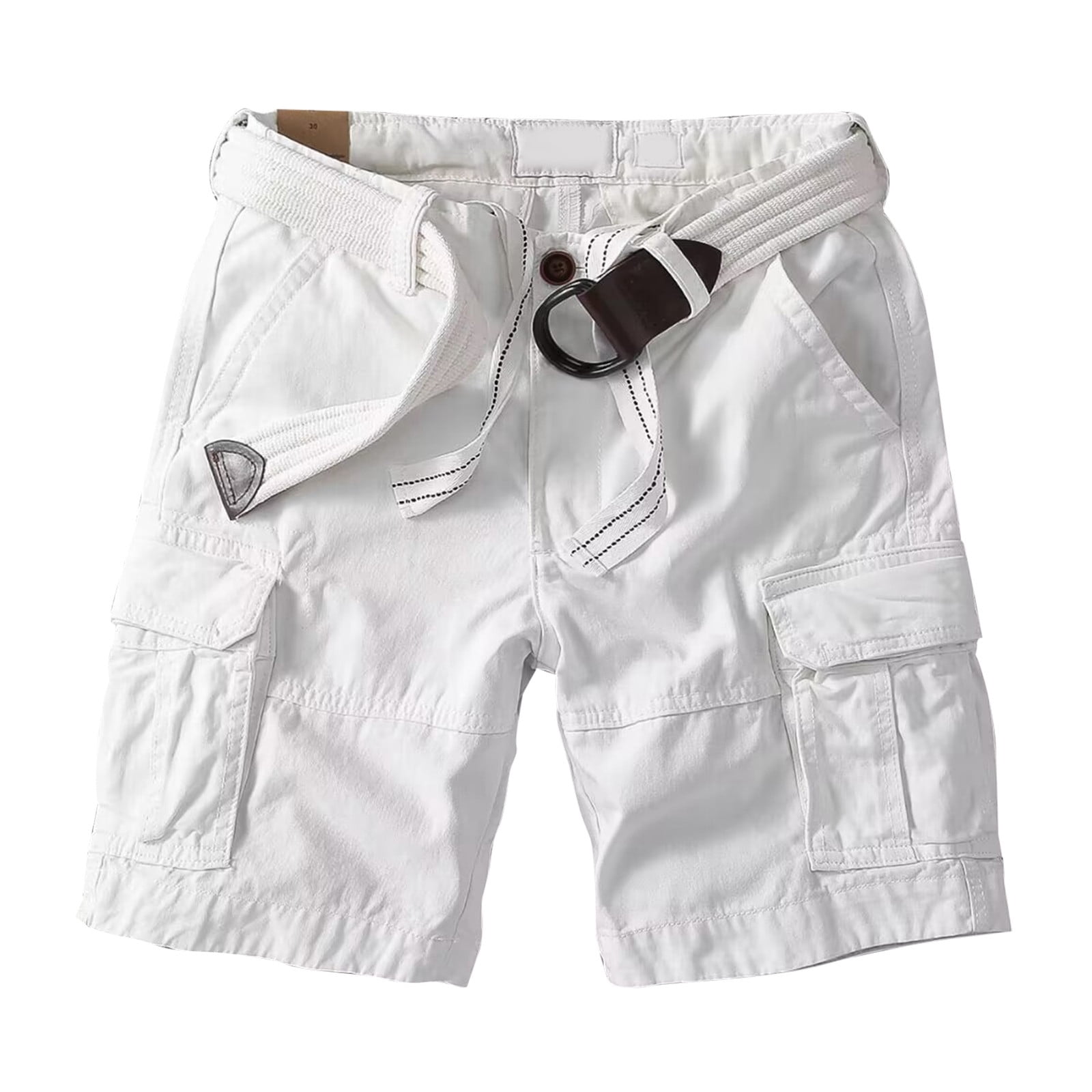 Men's Shorts Cargo Summer Loose Straight Leg Casual Retro Heavy Wash ...