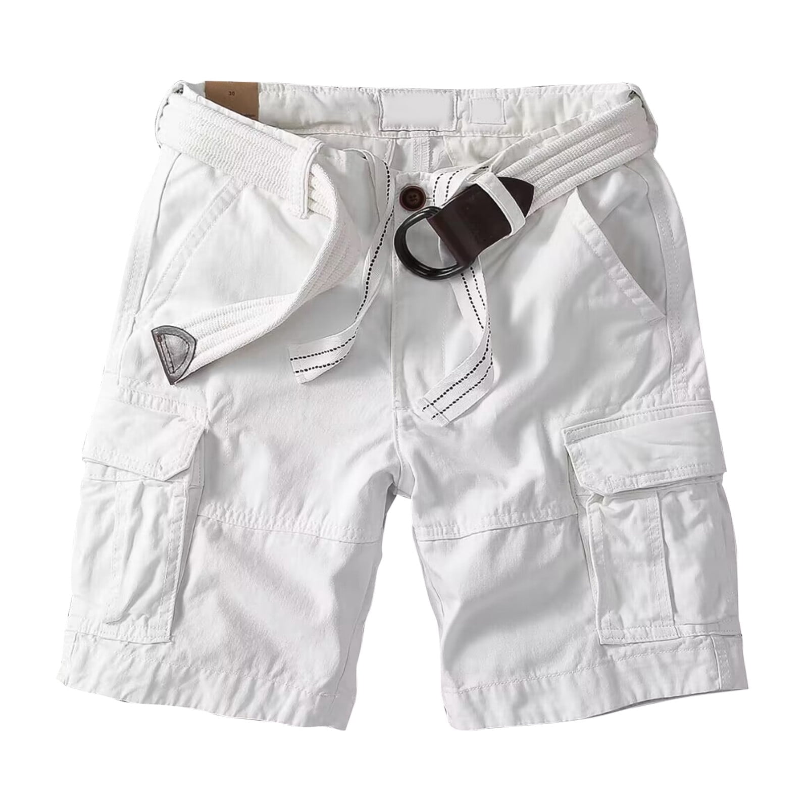 Men's Shorts Cargo Summer Loose Straight Leg Casual Retro Heavy Wash ...