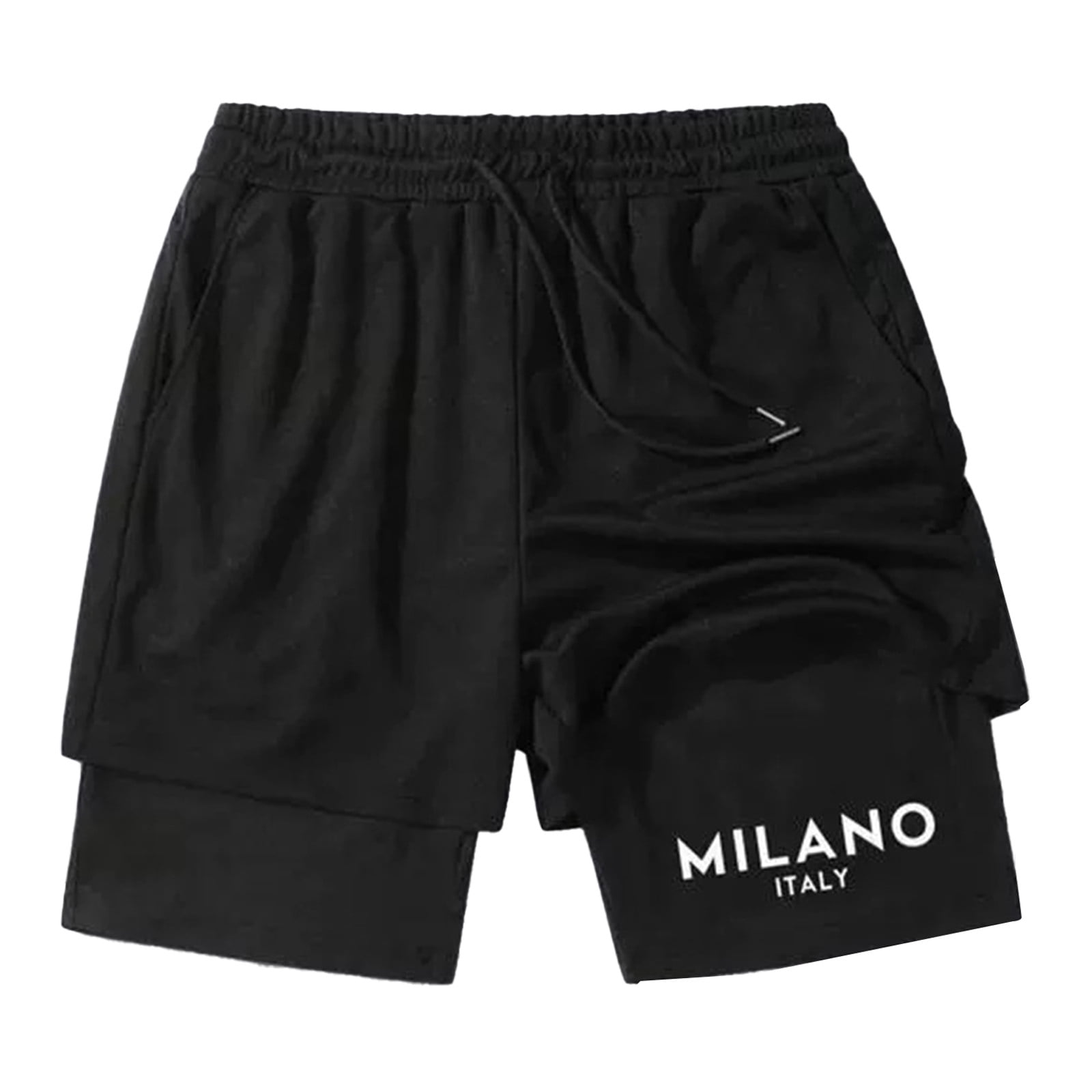 Men's Shorts Double Lined Casual Shorts Sports Designed Fitness ...