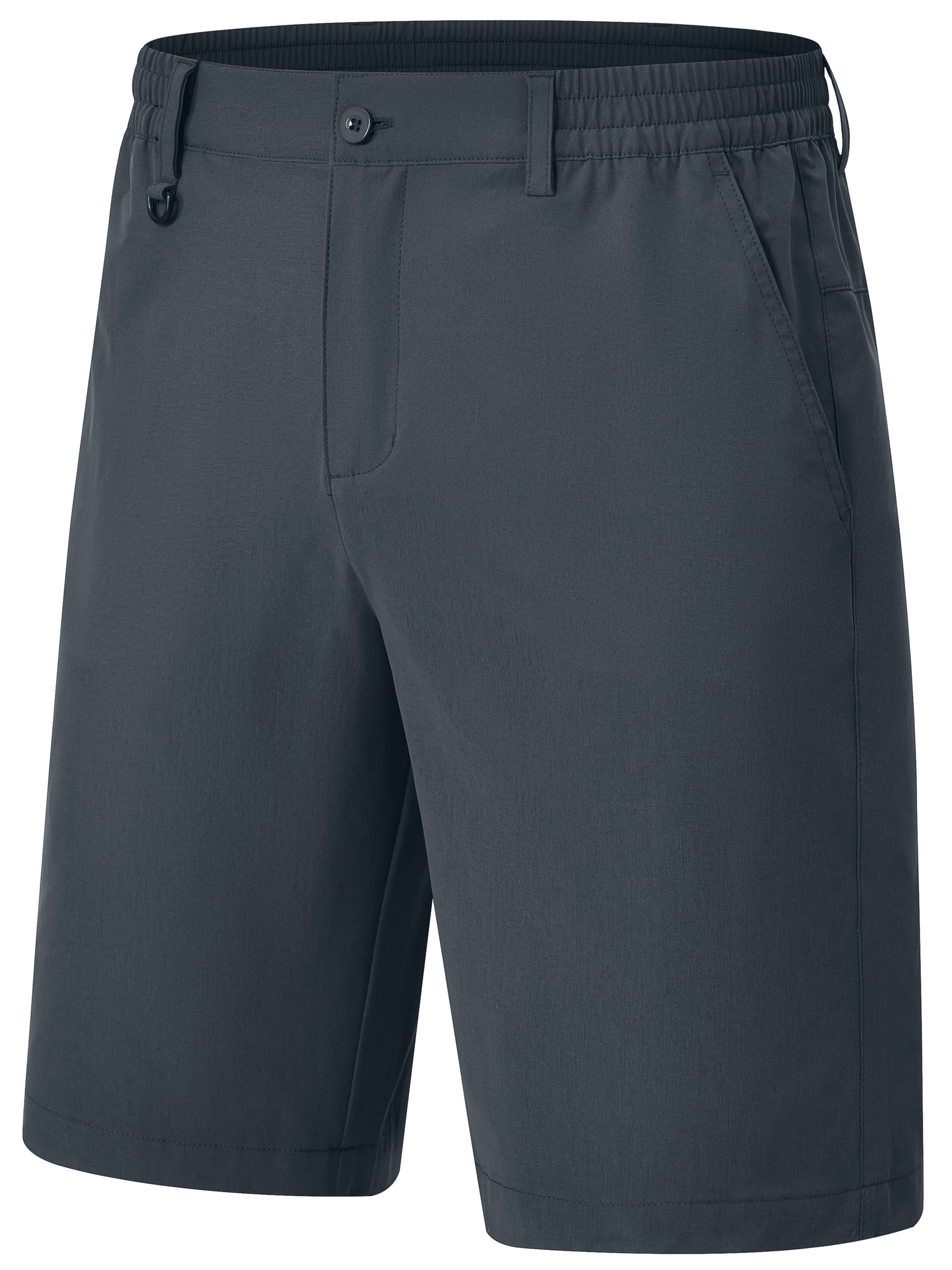Weilanxin Men's Shorts Golf 9" Casual Elastic Waist Quick Dry Flat ...
