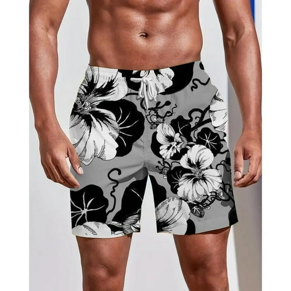 Men's Shorts Oversized Plant Flower Fruit Comfortable 3D Printed Casual ...