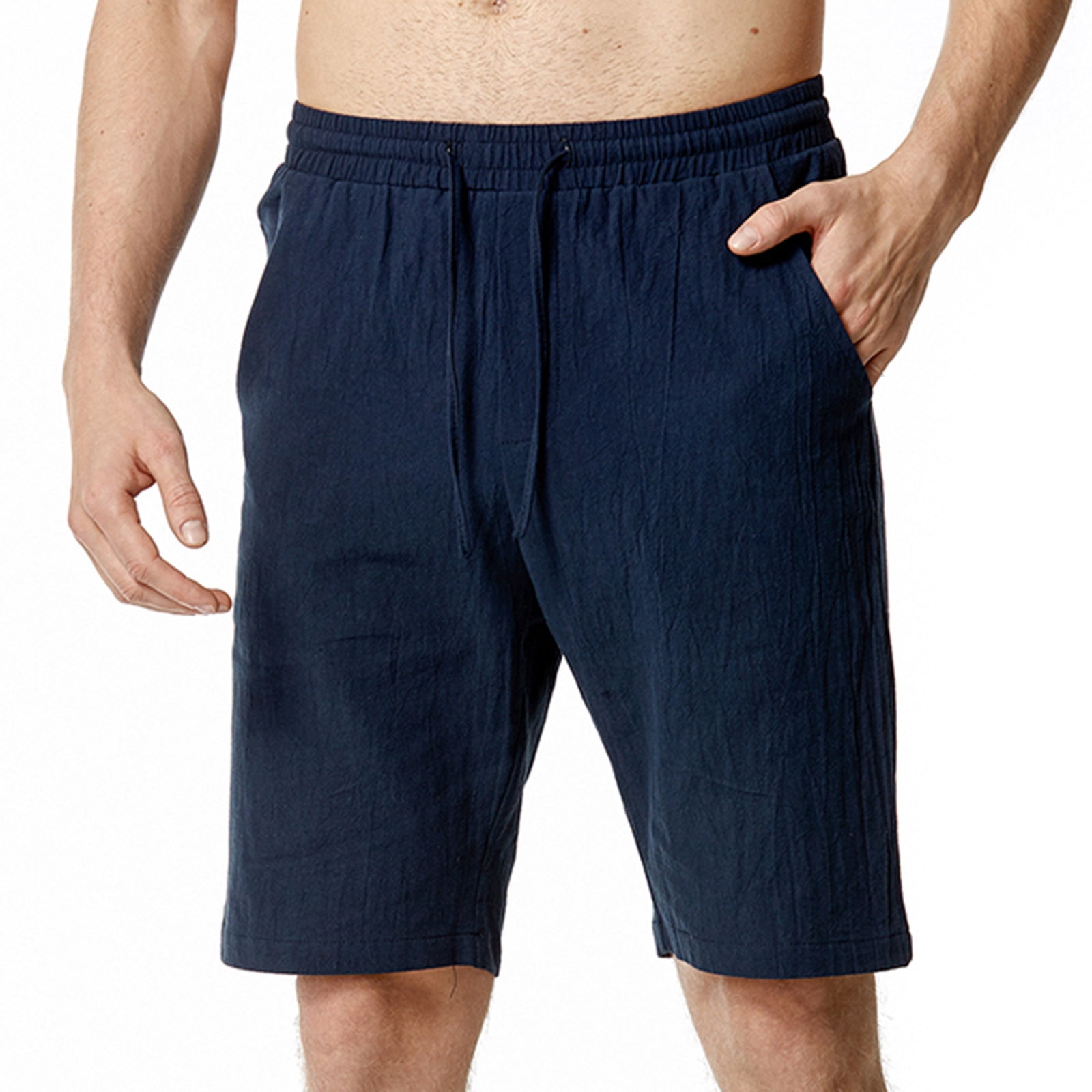 Men's Shorts on Clearance Under 10$ Men Casual Solid Pocket Elastic ...