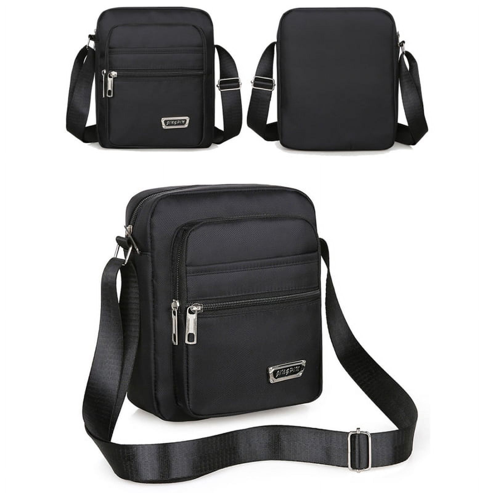 Men's Shoulder Bag Business Leisure Large Capacity Portable Handbag ...
