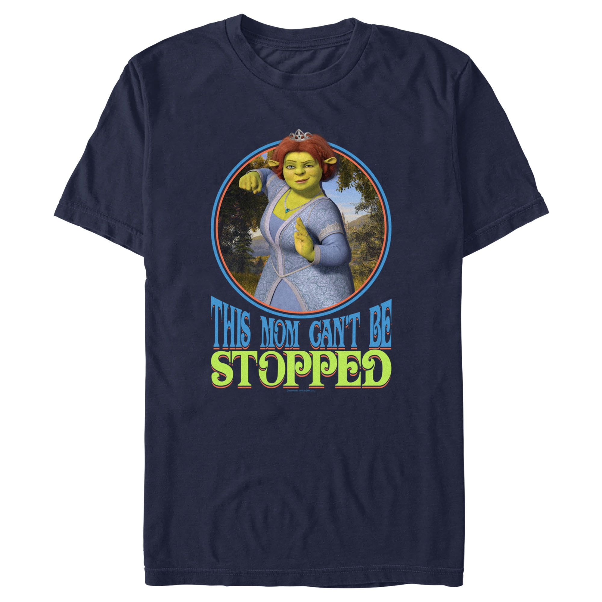Men's Shrek Mom Can’t Be Stopped Graphic Tee Navy Blue 3X Large ...