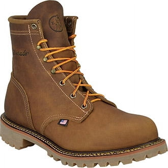 Men's Silverado 6" Steel Toe Work Boot (U.S.A.) 7724ST, Tan,Brown ...