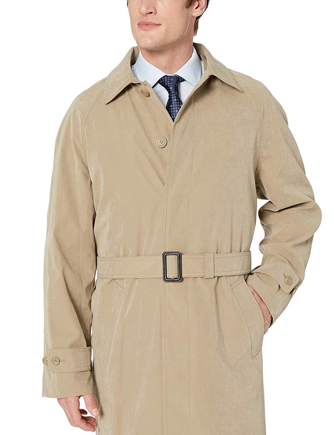 Men's Single Breasted Taupe Full Length All Year Round Raincoat 46R ...