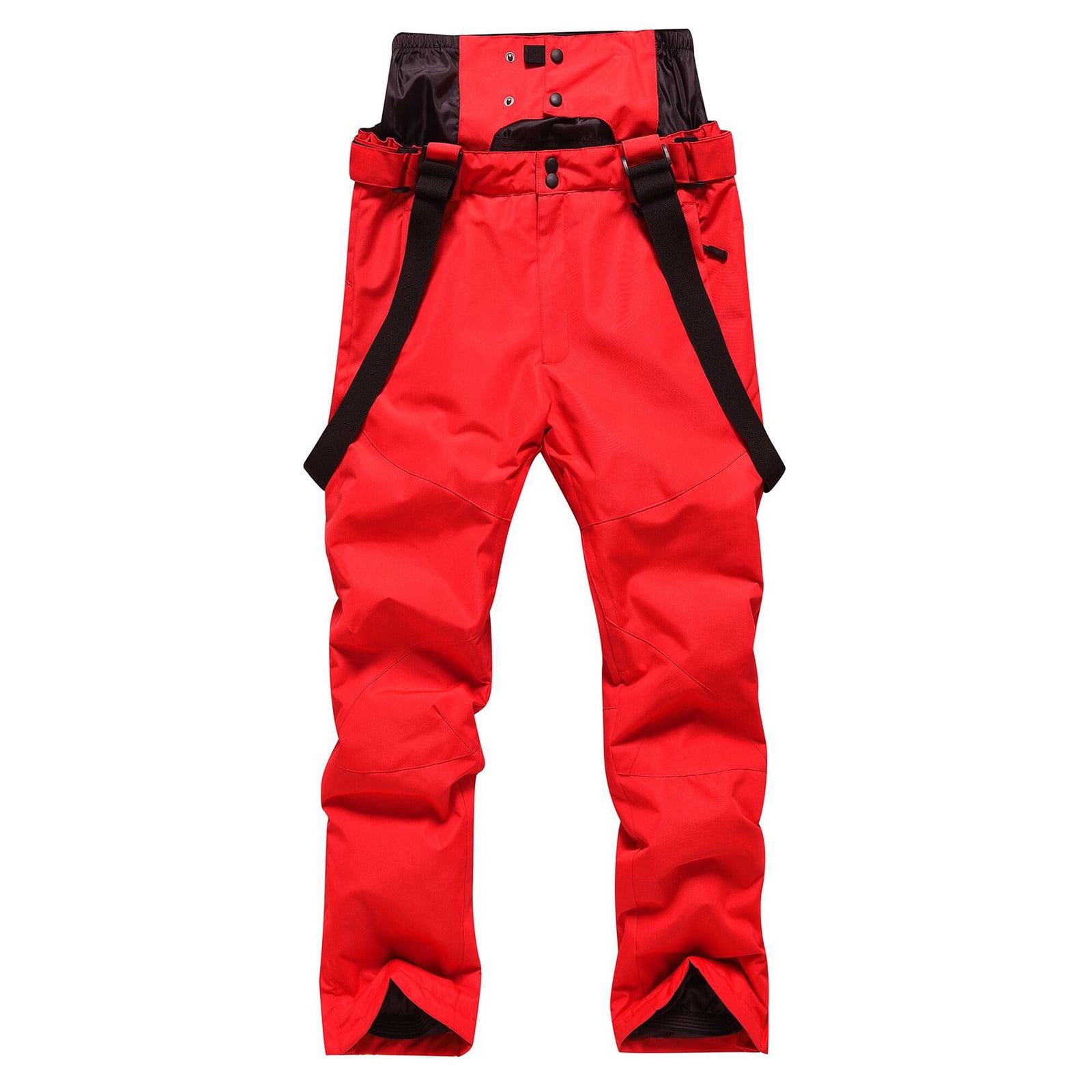 Men's Skiing Bibs, Waterproof Windproof Insulated Bib Overalls Athletic ...