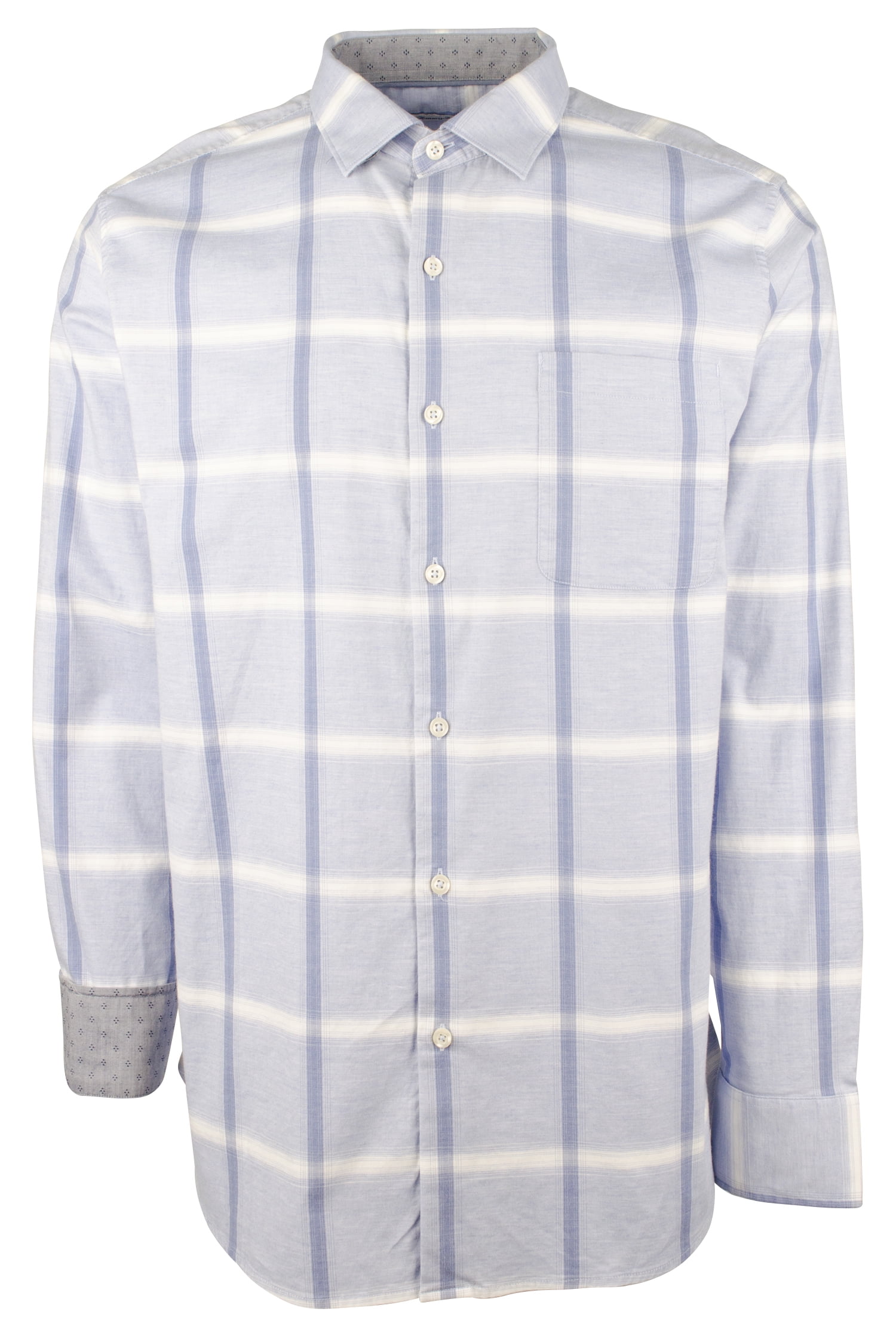 Men's Sky Breeze Check Sleeve Shirt-BB-Large - Walmart.com