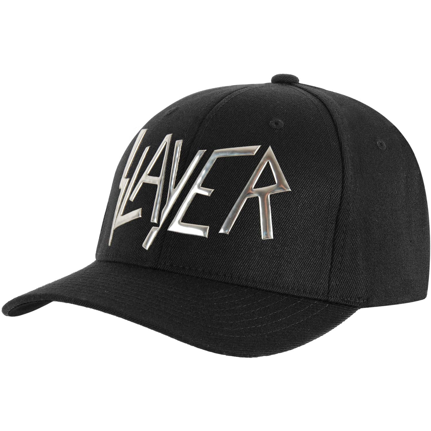 Men's Slayer Logo (Sonic Silver) Baseball Cap Adjustable Black ...
