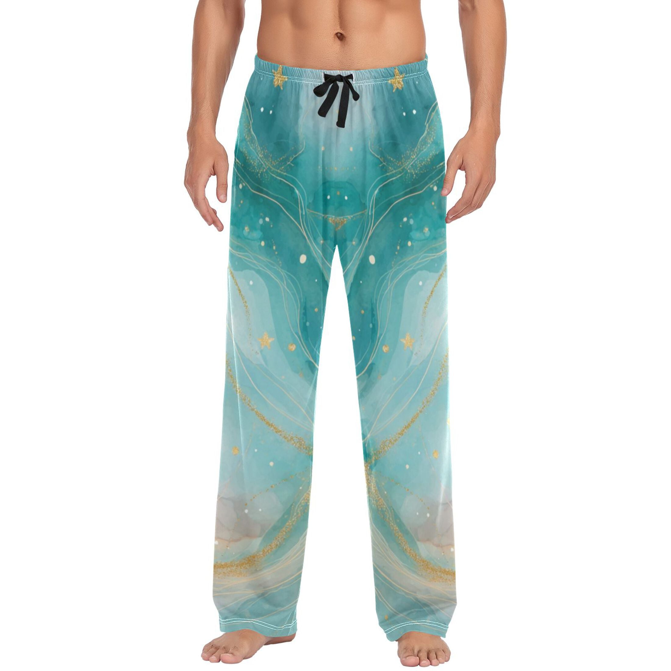 Men's Sleep Pants Lightweight Pjs Sleepwear Comfortable Lounge Pants ...