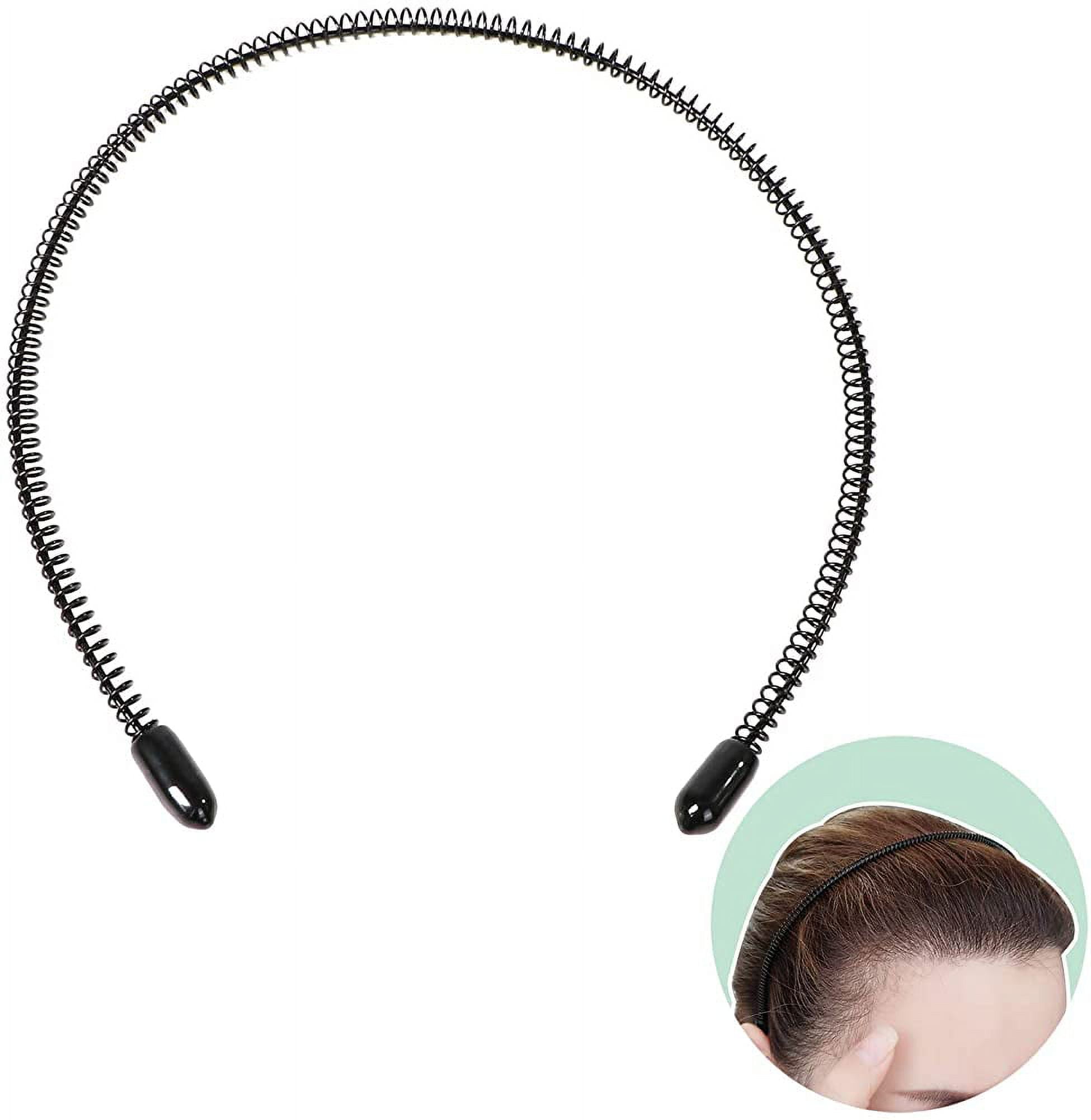 Men's Slicked Back Headband, Outdoor Sports Pigtail Hair Band/No ...