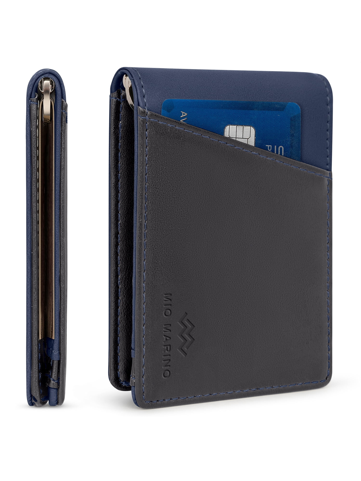 Men's Slim Bifold Wallet with Quick Access Pull Tab - Walmart.com
