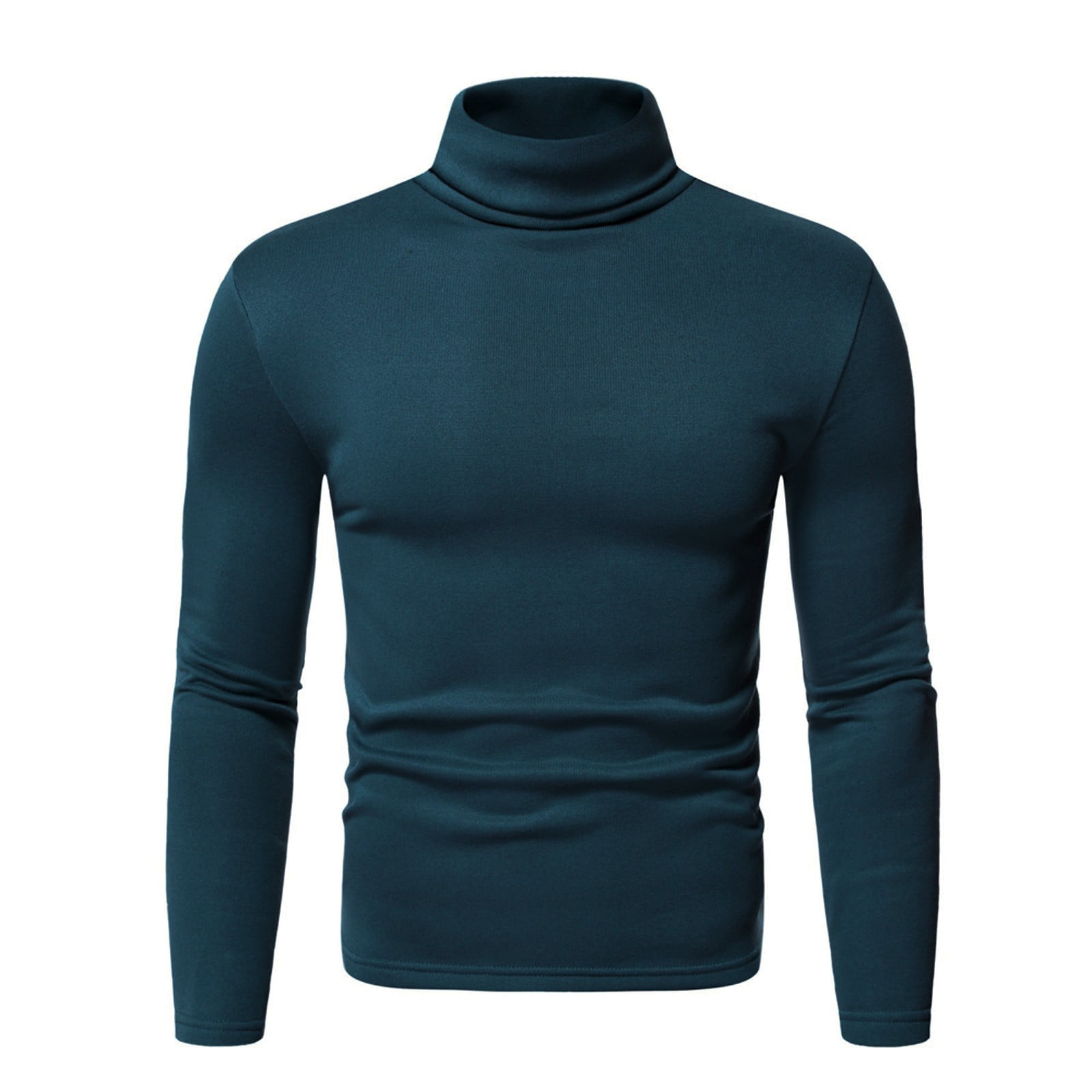 Men's Slim Fit Basic Turtleneck T Shirts Casual Knitted Pullover ...