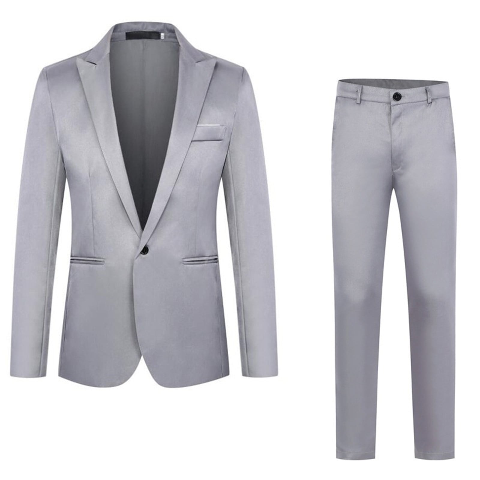 Men's Slim Fit Business Classic Tailored Suit Jacket Modern Formal Wear ...