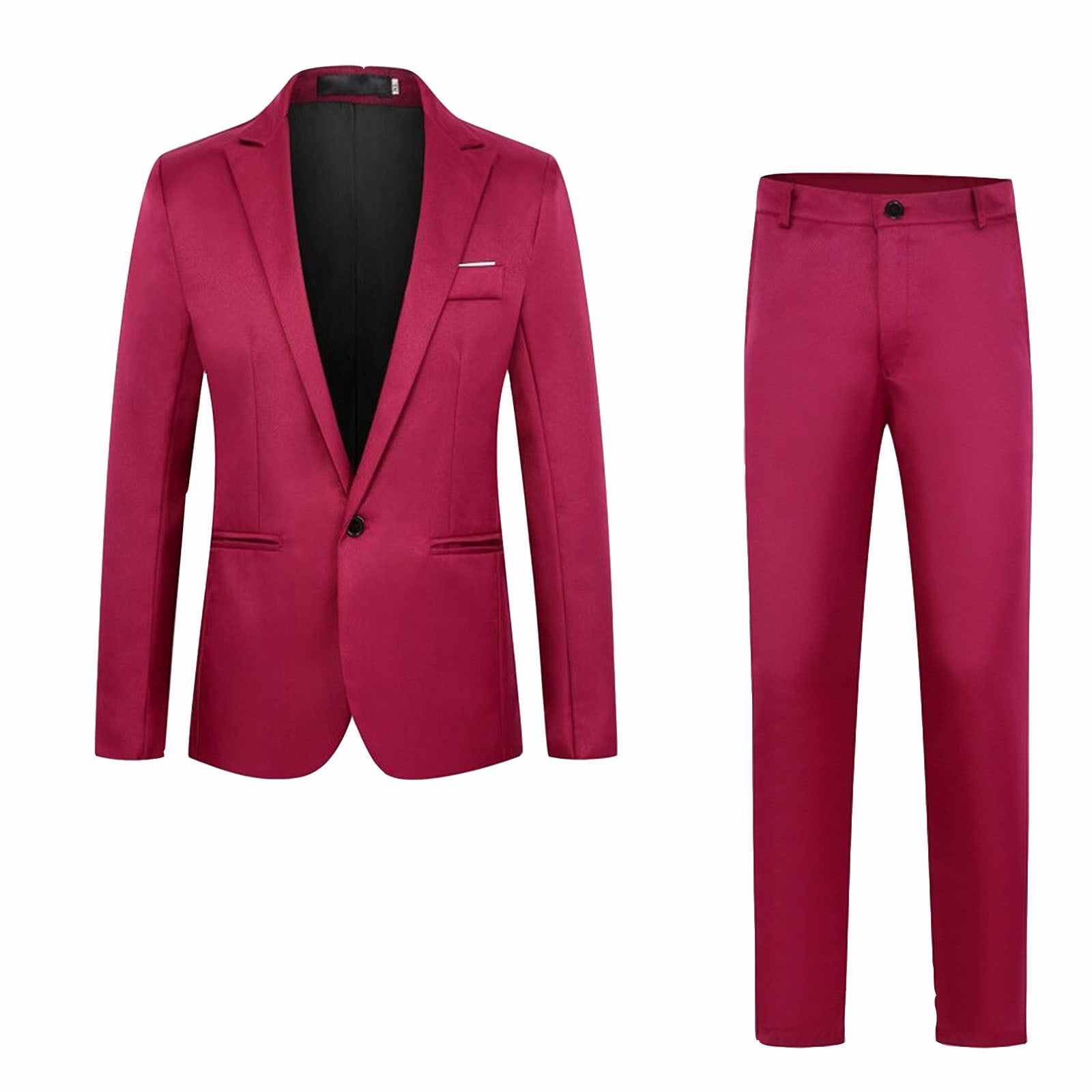 Men's Slim Fit Business Classic Tailored Suit Jacket Modern Formal Wear ...