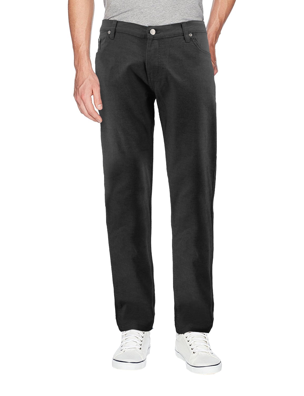 Men's Slim Fit Casual Straight Leg Zip Fly Jeans Cotton Blend Denim ...