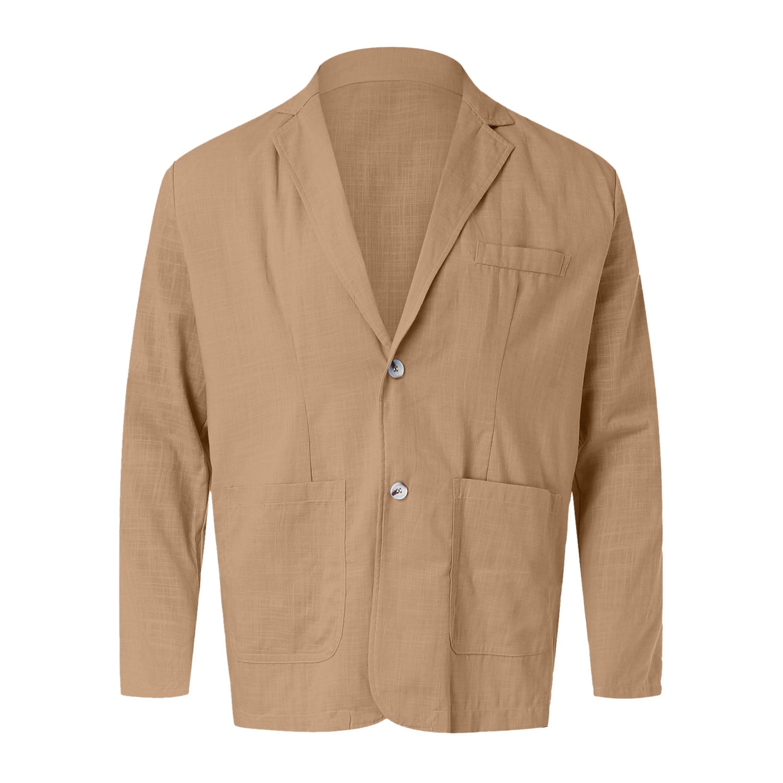 Men's Slim Fit Lightweight Suit Jacket with Lapel Pockets for Business ...