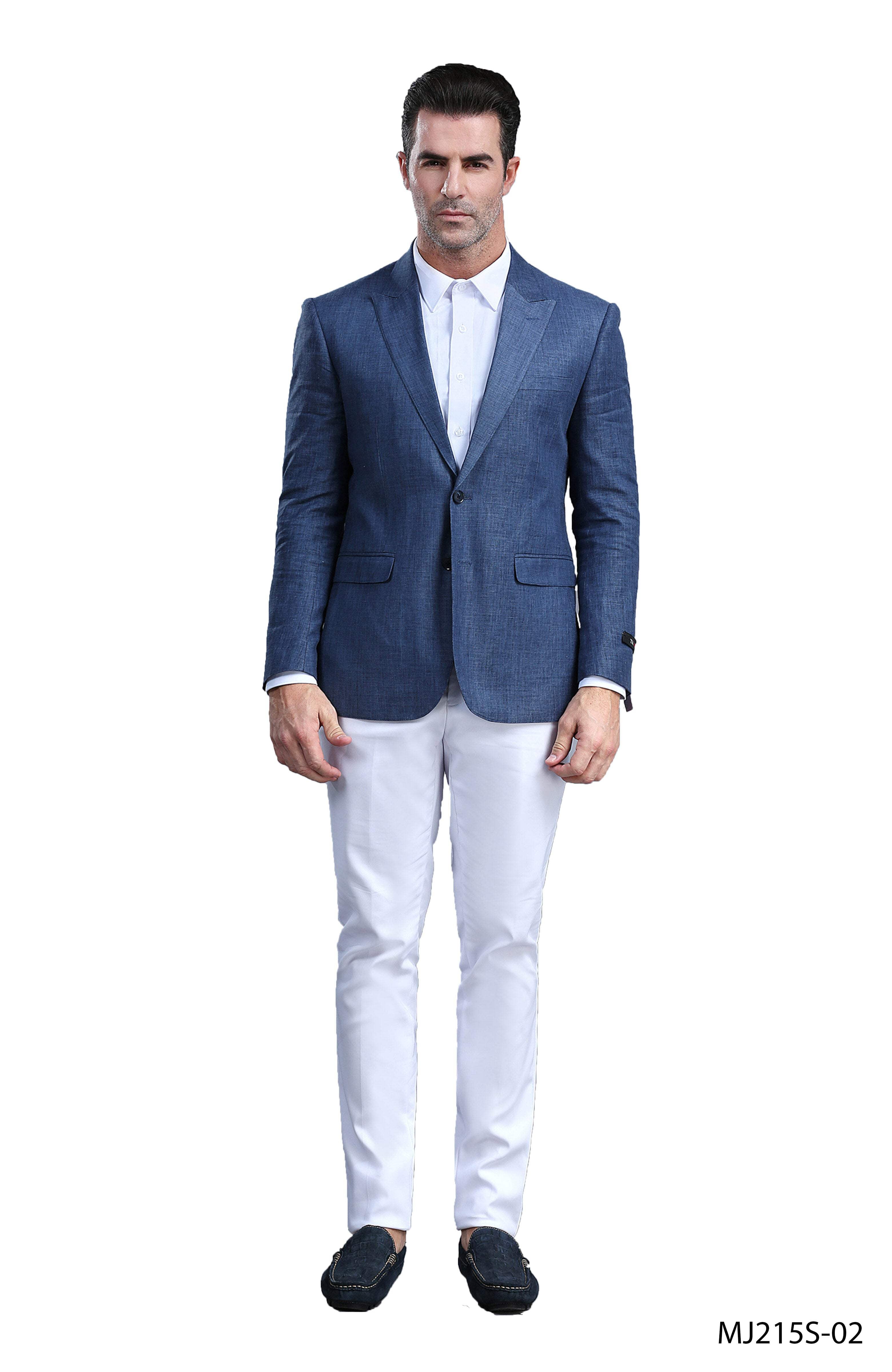 Men's Slim-Fit Tuxedo Sport Coat w/ Peak Lapel - Walmart.com