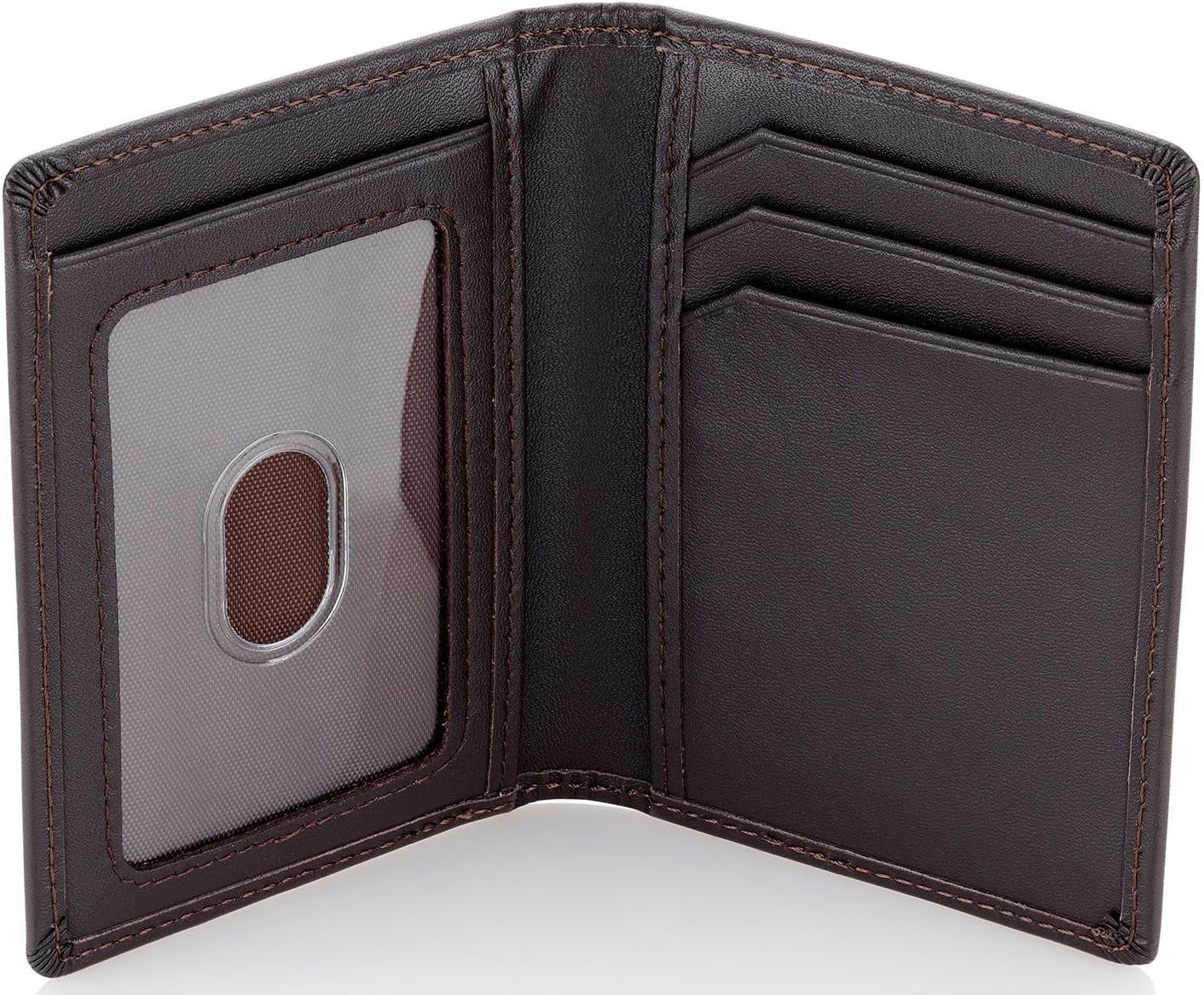 Men's Slim Front Pocket Wallet - RFID Blocking, Thin Minimalist Bifold ...