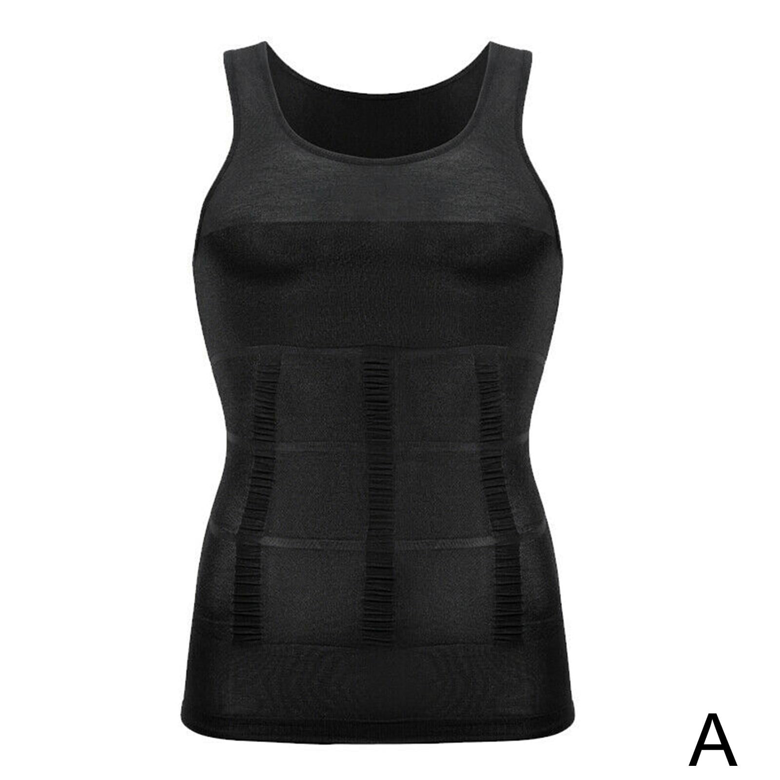 Men's Slimming Elastic Body Shapewear Breathable Vest Shirt Skinny ...