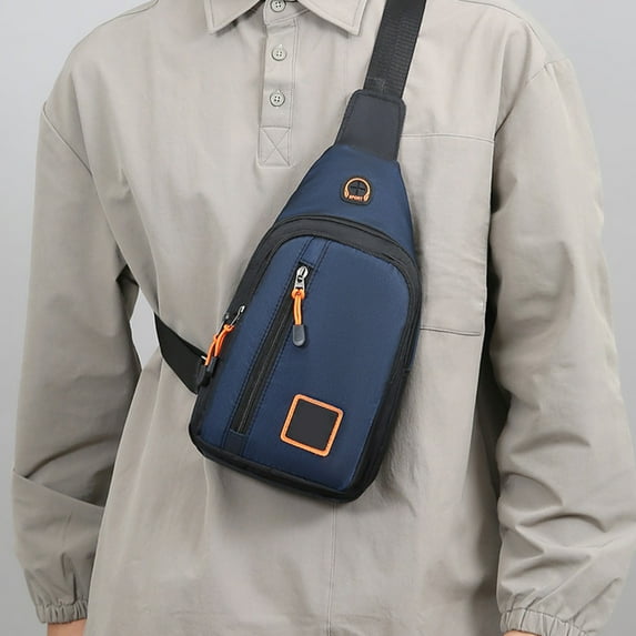 Men's Sling Bag, Crossbody Bag, Large Capacity Waterproof Chest Pack ...