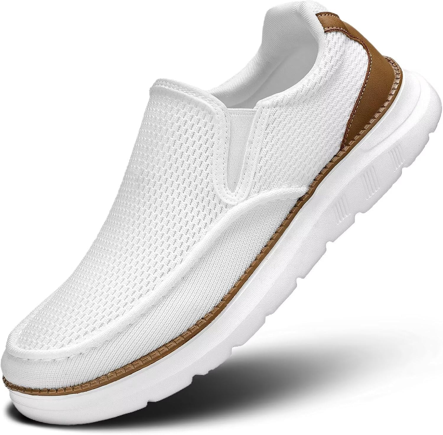 Men's Slip-On Boat Shoes Lightweight Casual Loafers Comfortable Non ...