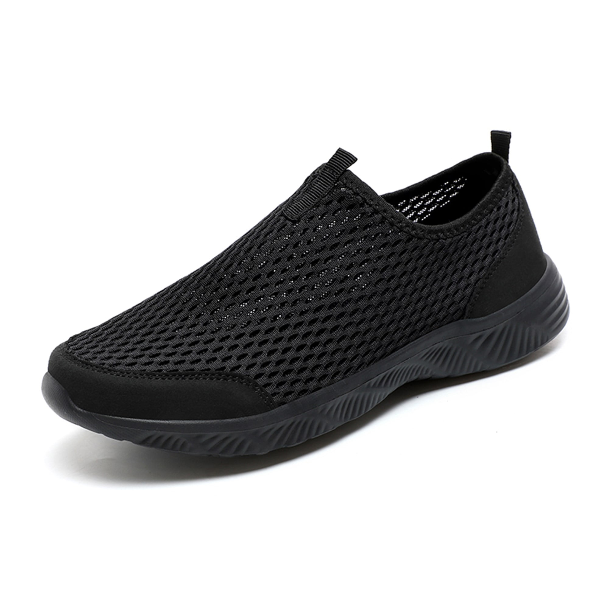 Men's Slip On Walking Shoes Lightweight Casual Knit Loafer Sneakers ...