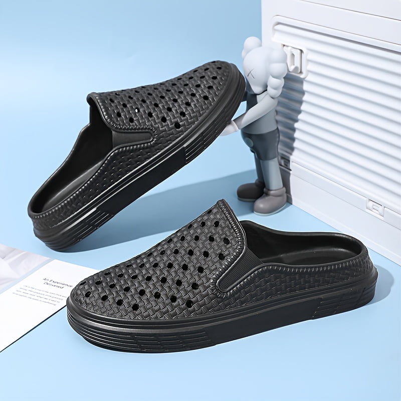Men's Slip-on Mules Water Shoes, Casual Walking Slippers Outdoor ...