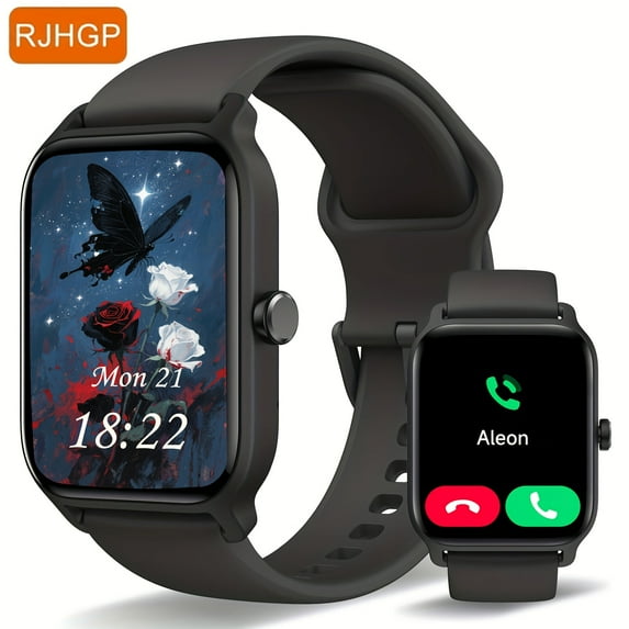 Men's Smart Watch - Flashlight, Pedometer, Wireless 5.0, 400mAh ...