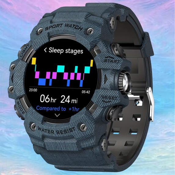 Men's Smart Watch, Make & Receive Calls, Flashlight & Compass, SOS, 130 ...