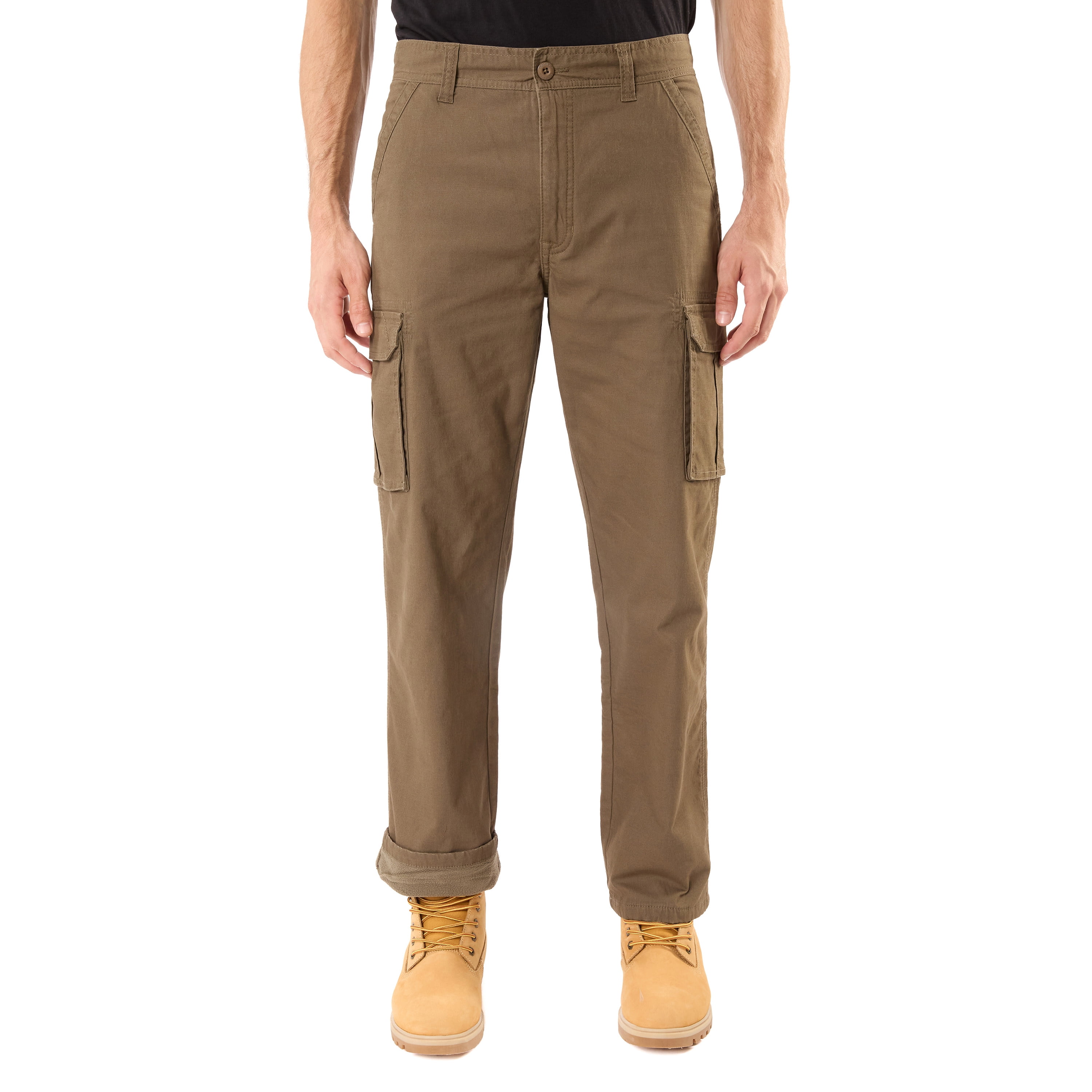 Men's Smith's Workwear Stretch Fleece-Lined Canvas Cargo Pant Color ...