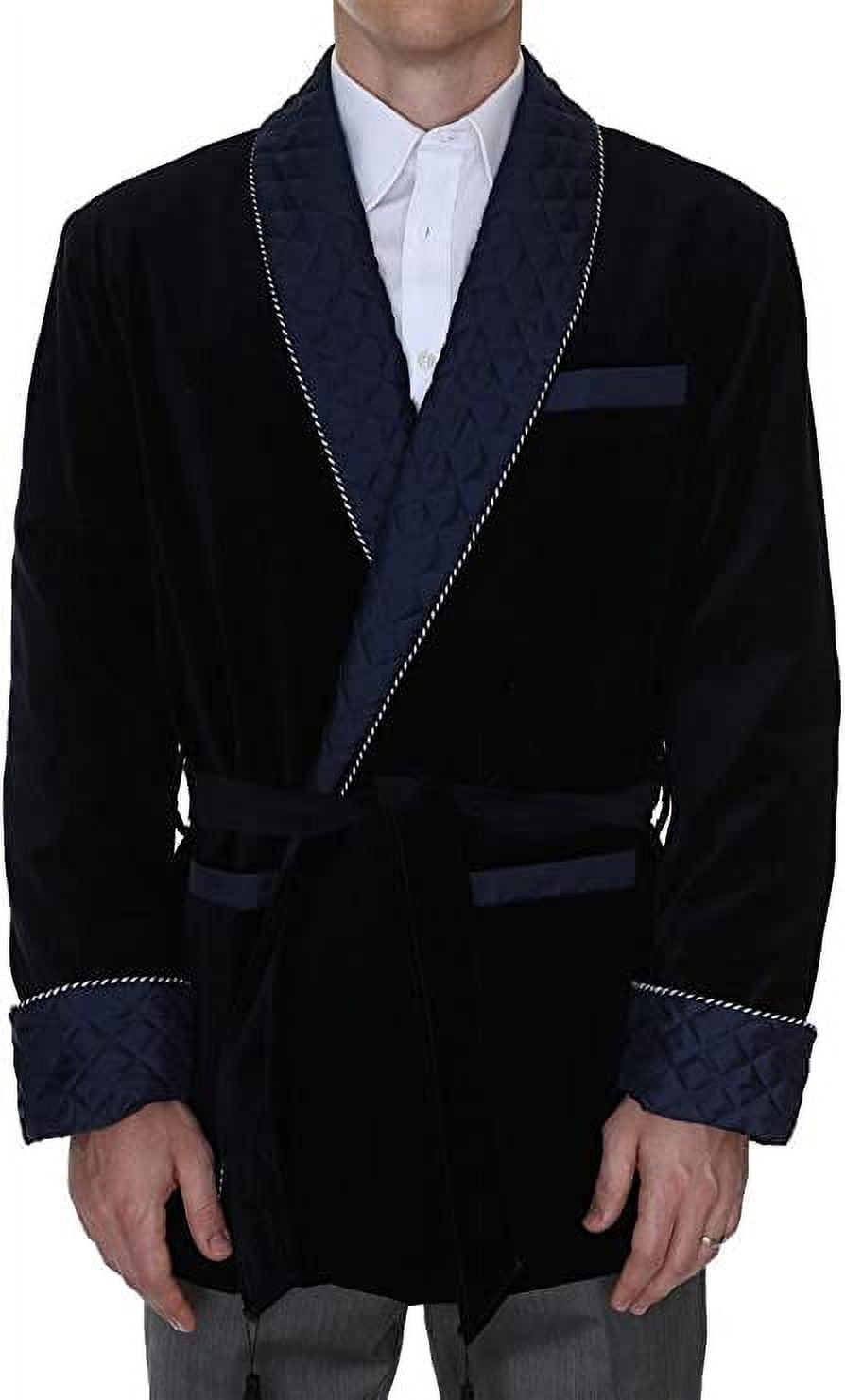 Men's Smoking Jacket Bartholomew Navy - Walmart.com