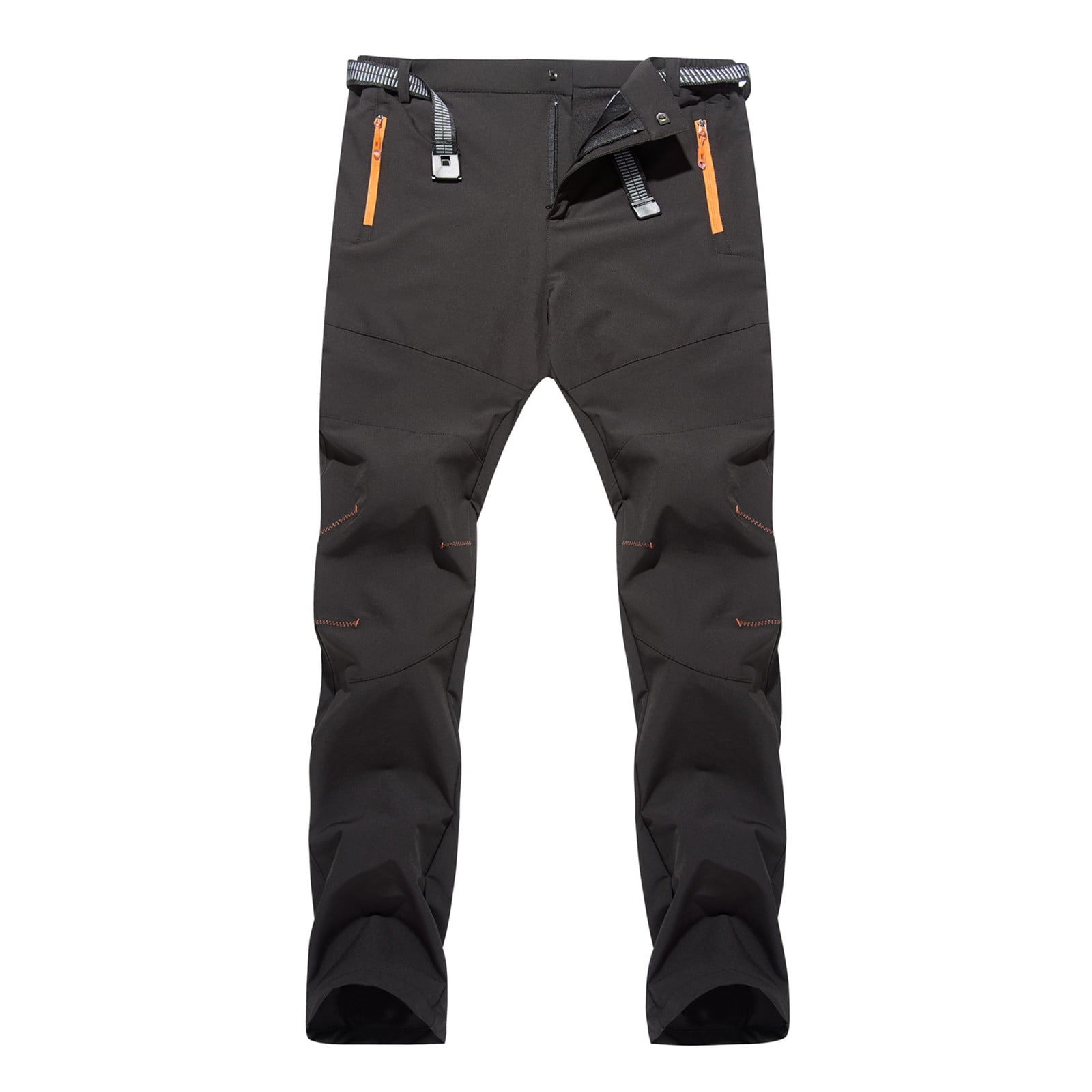 Men's Outdoor Waterproof Windproof Fleece Cargo Hiking Pants Softshell ...