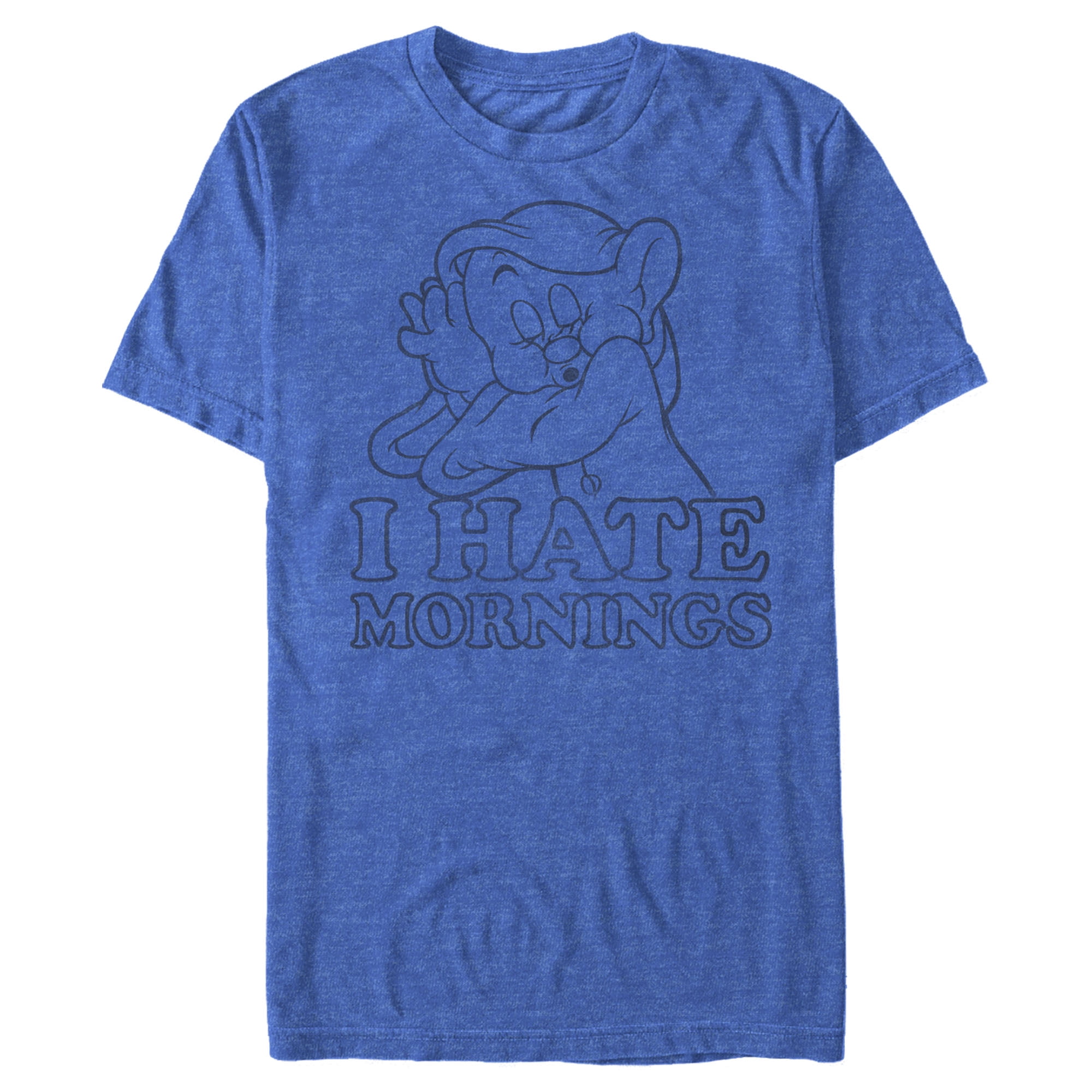 Men's Snow White and the Seven Dwarfs Dopey I Hate Mornings Graphic T ...